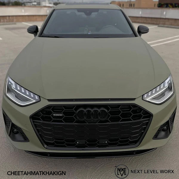 60" Matte Khaki Green Vinyl Car Wrap | CheetahWrap