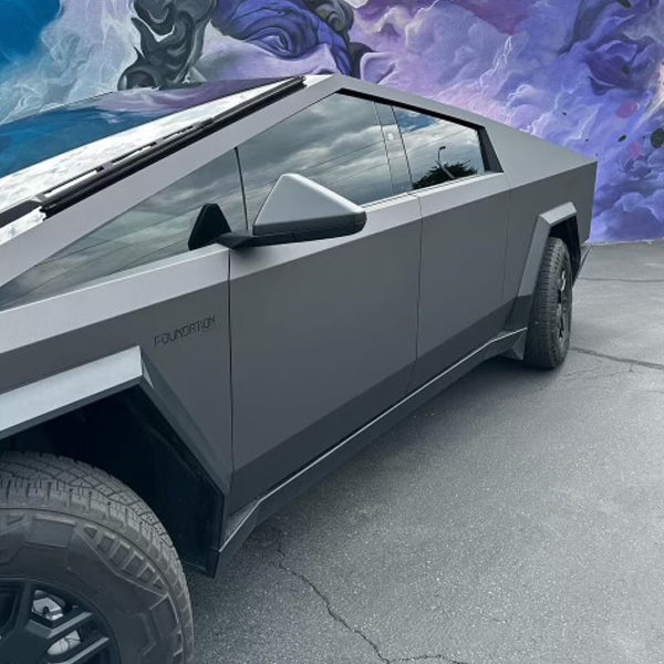 60" Matte Charcoal Metallic Vinyl Car Wrap | CheetahWrap