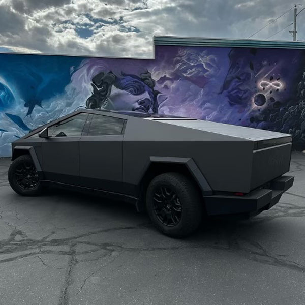 60" Matte Charcoal Metallic Vinyl Car Wrap | CheetahWrap