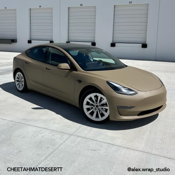 60" Matte Desert Tan Vinyl Car Wrap | CheetahWrap