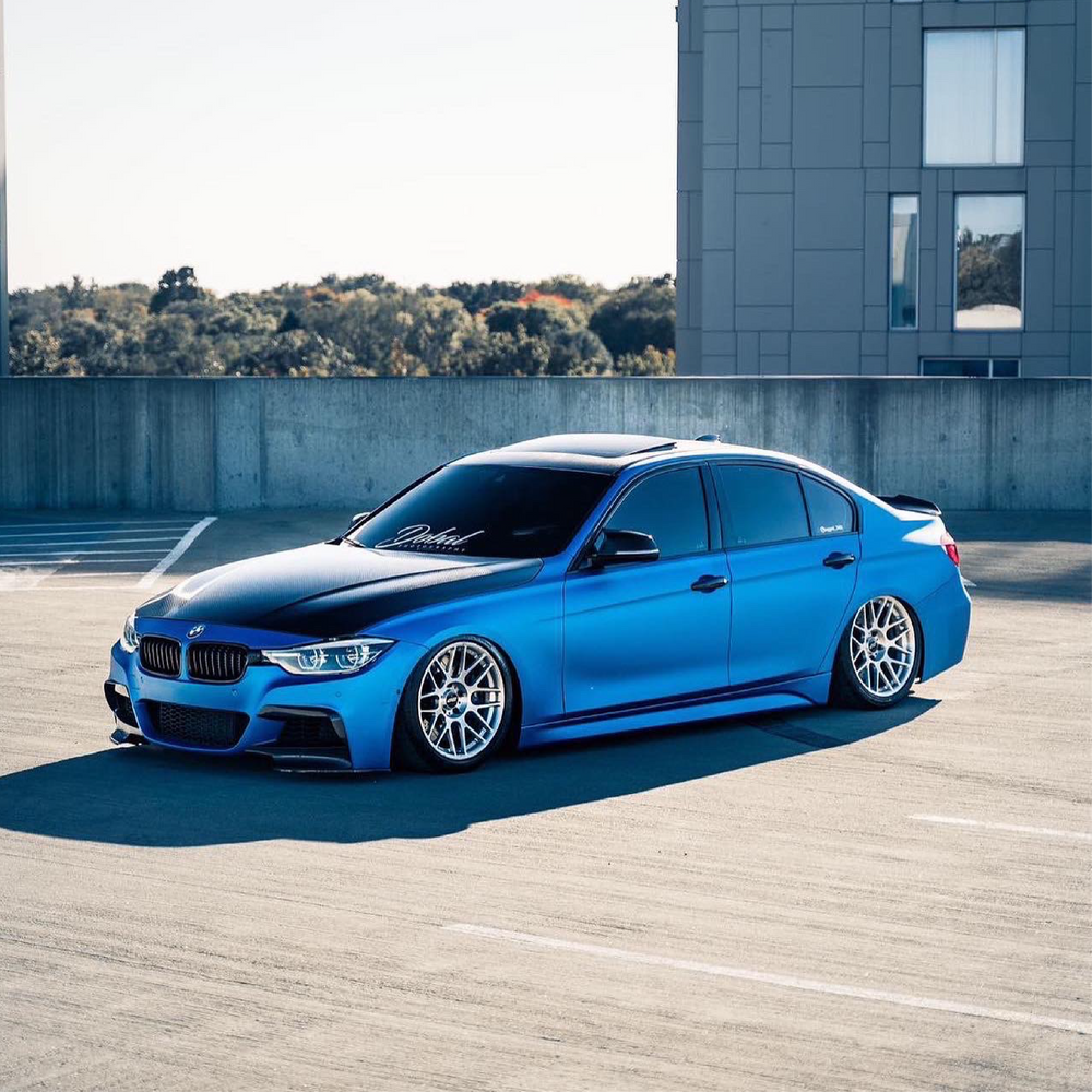 60" Satin Blue Aluminum Vinyl Car Wrap | CheetahWrap
