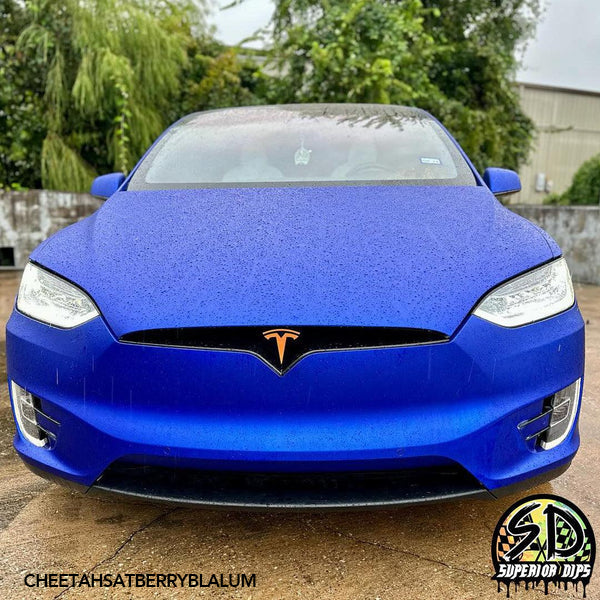60 Satin Berry Blue Aluminum Vinyl Car Wrap Cheetahwrap